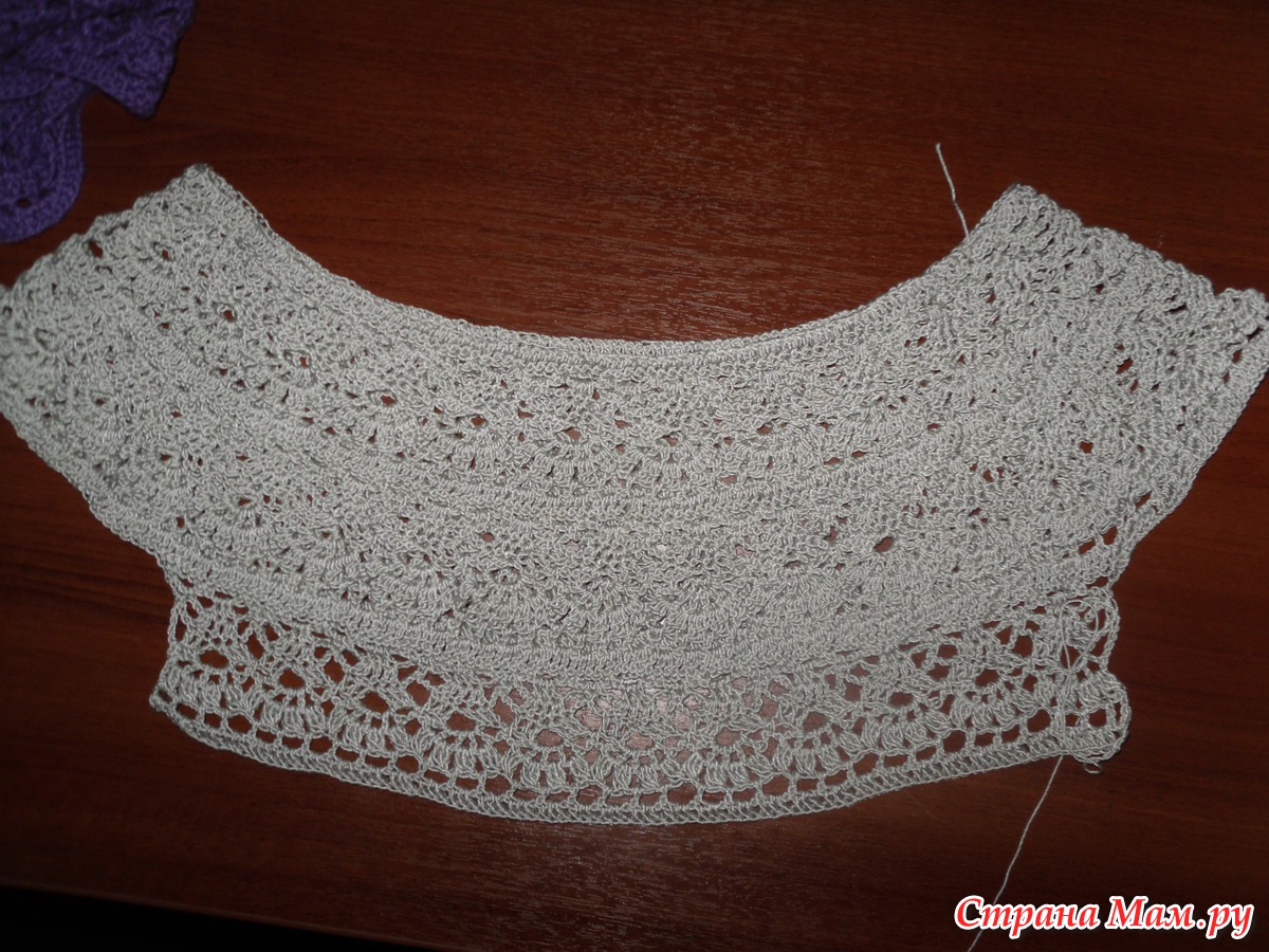 Топ с цветами - Вязание - Страна Мам