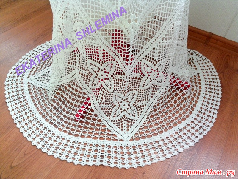 *АЖУРНАЯ БЕЛАЯ ЮБКА. ( № 1) Авторская работа. - Страна Мам