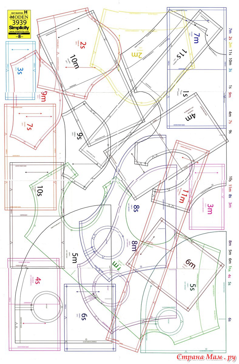 выкройка: фотография в альбоме Выкройки одежды для собак Simplicity ...