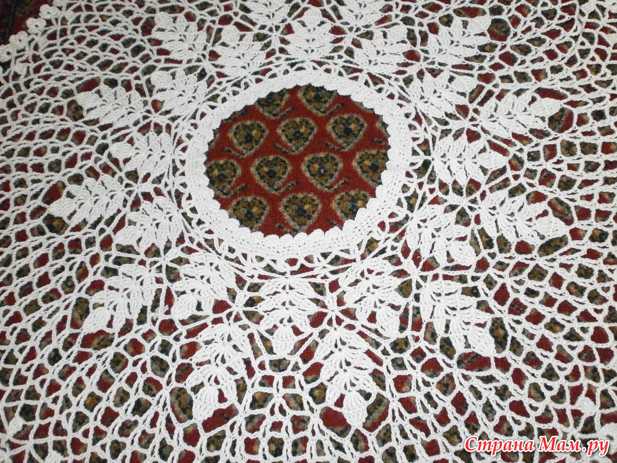 Ажурная накидка - Вязание - Страна Мам