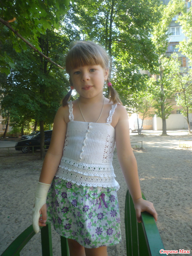Мое воплощение знаменитого топа Скарлетт. - Вязание для детей - Страна Мам