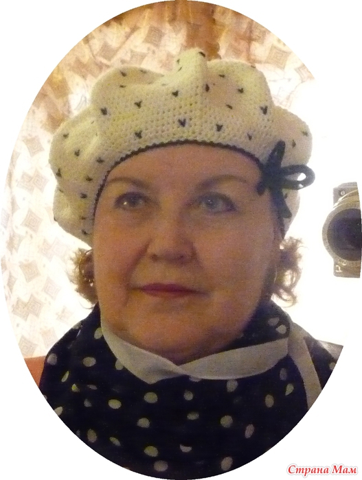 Берет классический "Парижанка" - В.Г.У. - Вязаные Головные Уборы ...