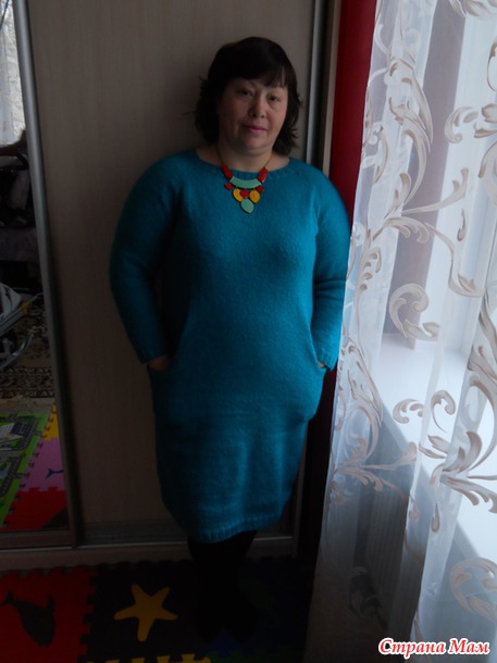 Платье-туника с карманами - Вязание - Страна Мам