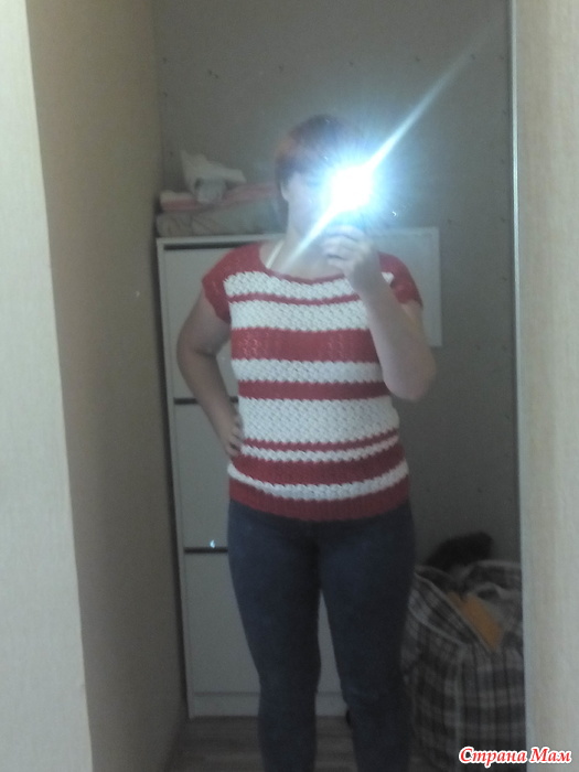 Майка-жилет "Полоска" - Вязание - Страна Мам