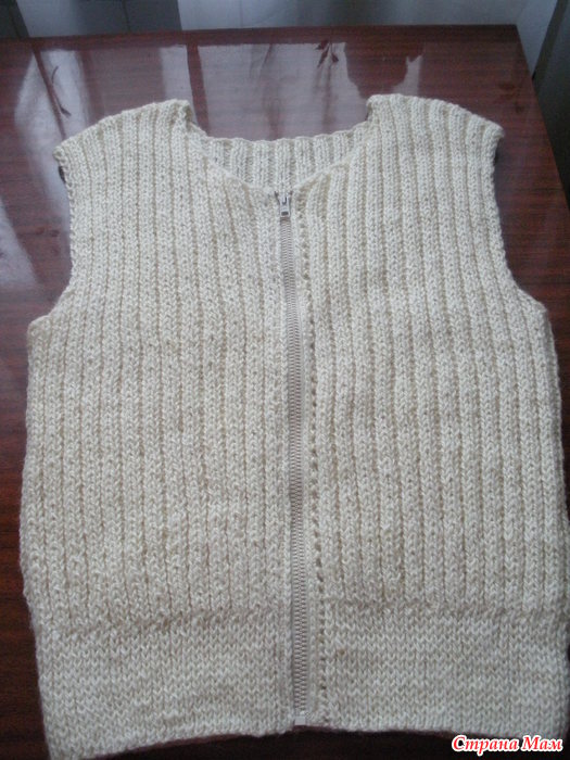 Жилетка с ввязанным мехом - Вязание - Страна Мам
