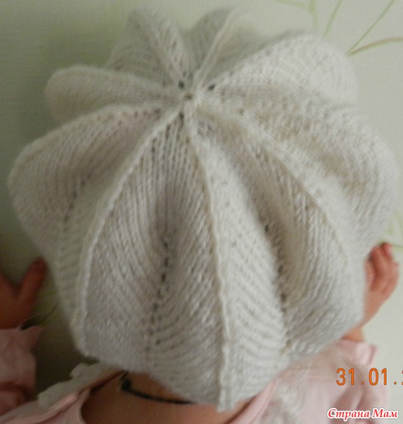 Беретик на девочку - Вязание спицами - Страна Мам