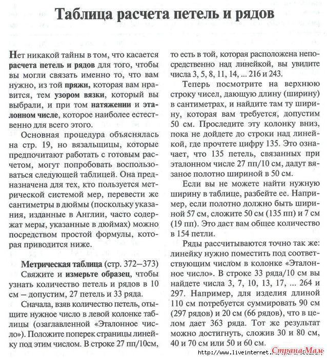 ТАБЛИЦА РАСЧЕТА ПЕТЕЛЬ И РЯДОВ - Страна Мам