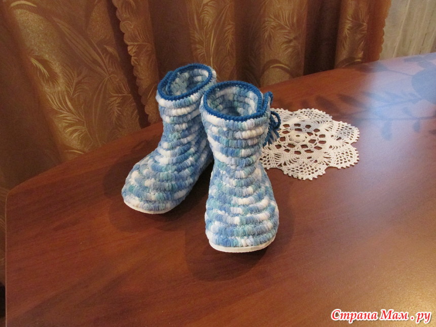 Домашняя обувочка. - Вязание - Страна Мам