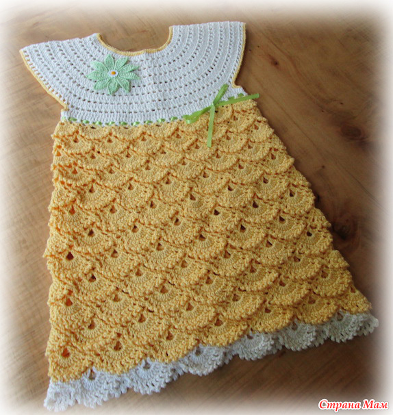 Платье "Рыбка" :-) "Child fishnet dress" - Вязание для детей - Страна Мам