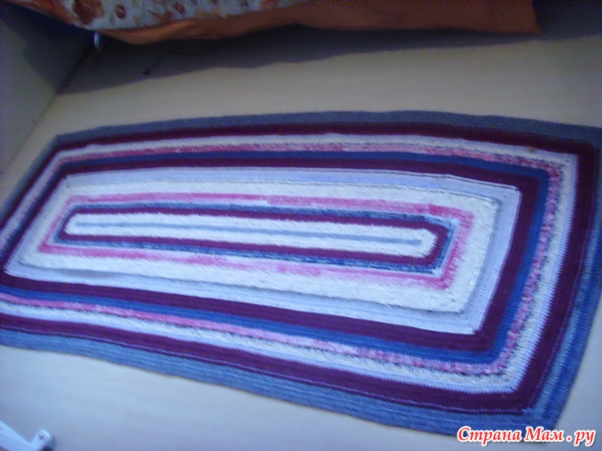 Дорожка-половик и ее дружочек - Вязание - Страна Мам