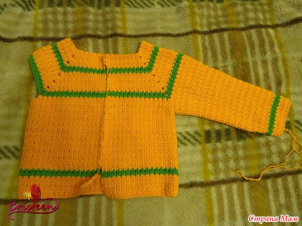 Жакетик для дочки "Пышечка-папайя" - Вязание - Страна Мам