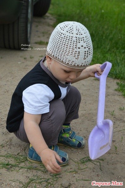 Бандана для мальчика "Морячок" - Вязание - Страна Мам