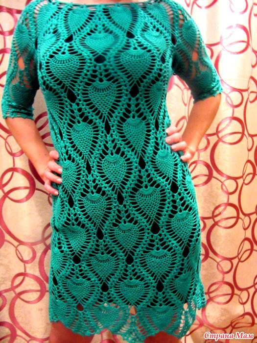 Платье "ананасы" - Вязание - Страна Мам