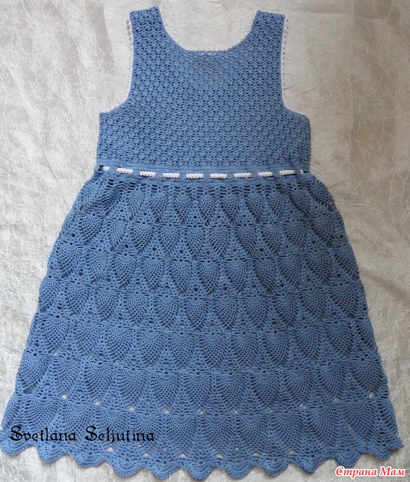 Платье ананасами для девочки - Вязание - Страна Мам