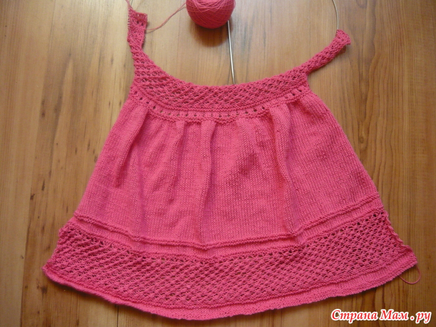 Платье "Ежевика" на первую годовщину. - Вязание спицами - Страна Мам
