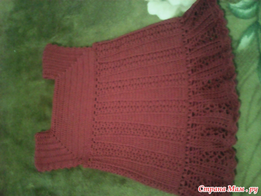 . Платье "Лесной колокольчик" крючком - Вязание - Страна Мам