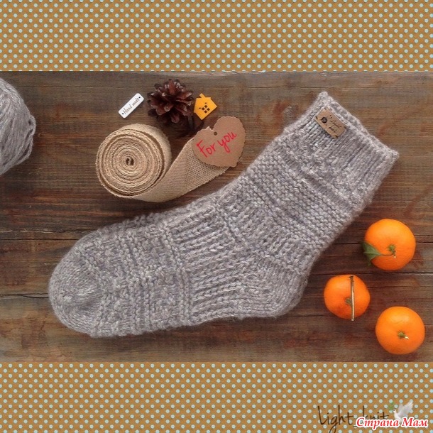 . Носки шерстяные из натуральной пряжи - Вязание - Страна Мам