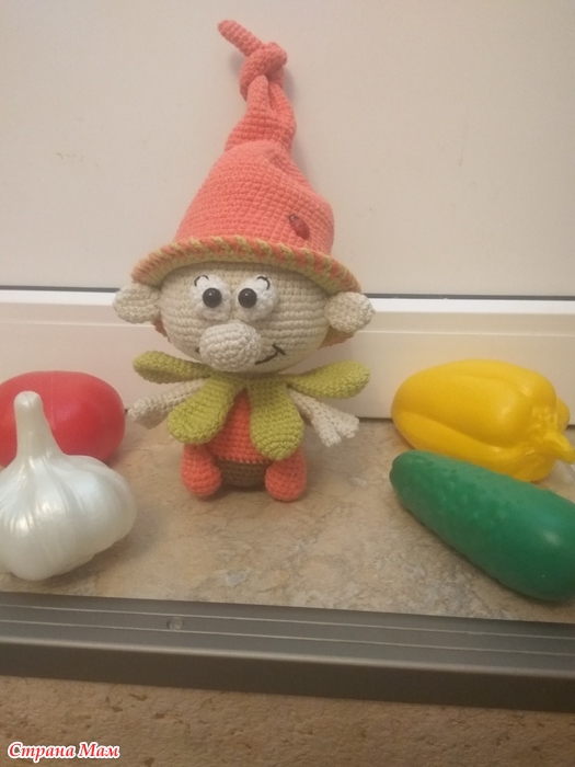 Гном Морковкин крючком - Амигуруми - Страна Мам