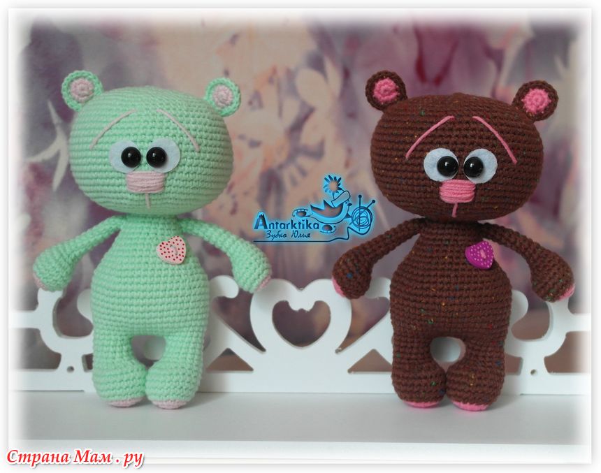 Мишка Валентинка Шоко - Вязание - Страна Мам